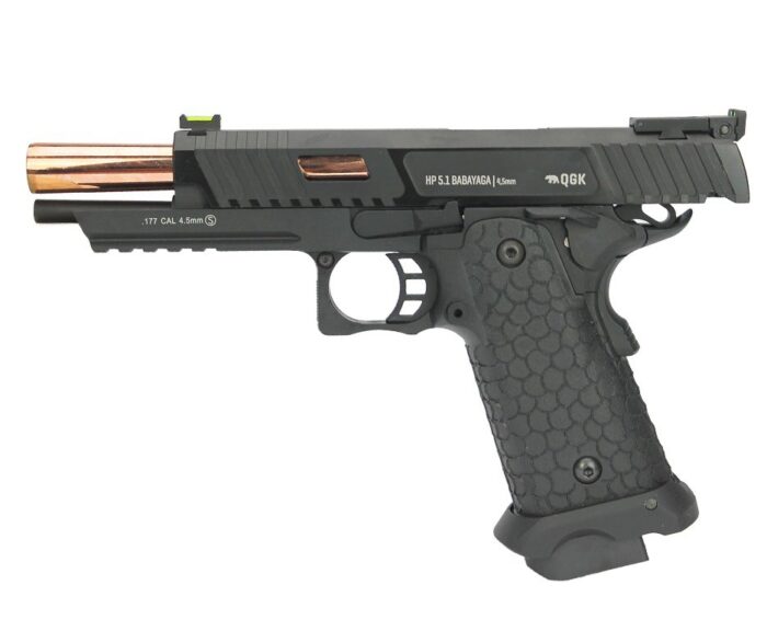 Pistola Airgun HP 51 Babayaga Full Metal GBB 45mm - QGK - Beartac